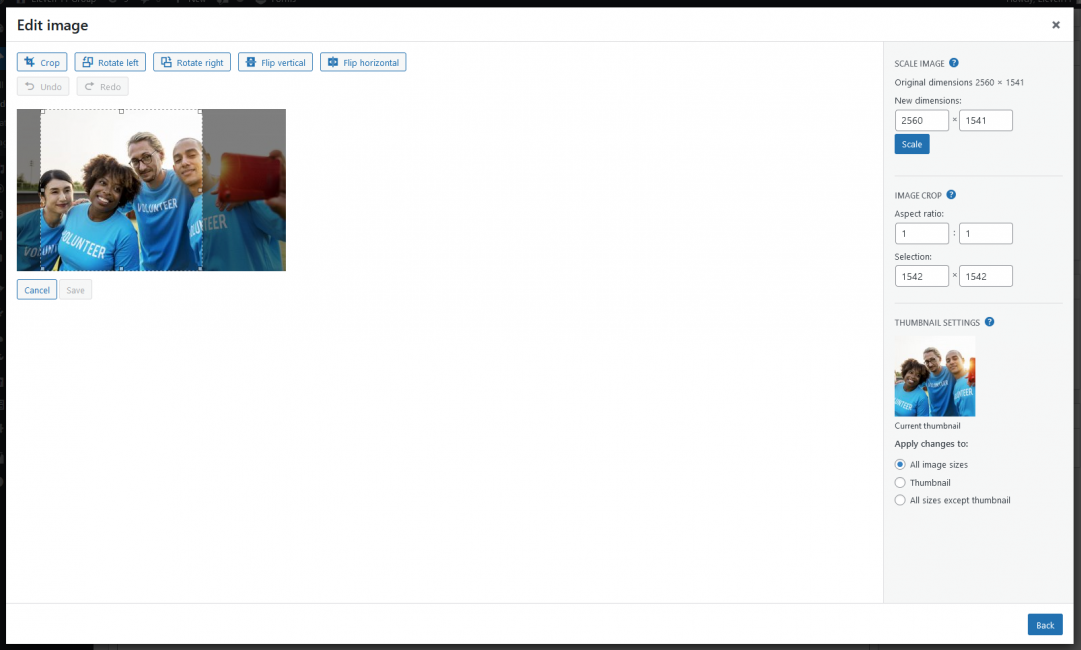 Editing Post Thumbnails in WordPress - Eleven 11 Group
