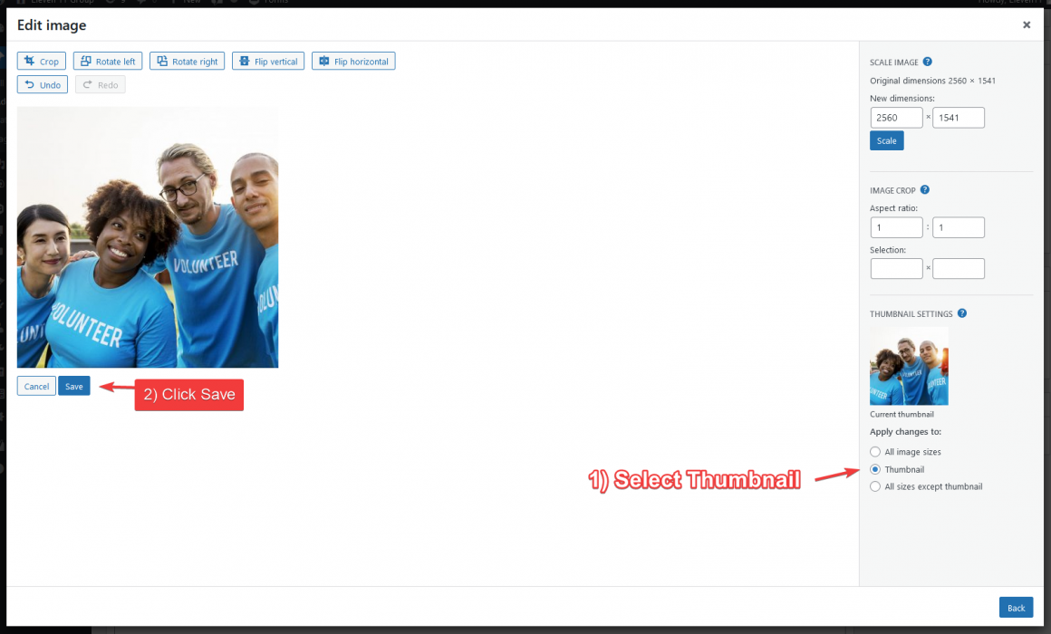 Editing Post Thumbnails in WordPress - Eleven 11 Group